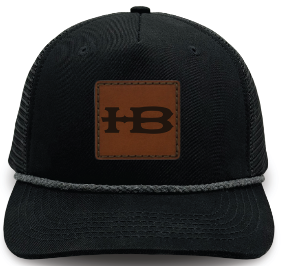 Honey Brake X Lost Hat Leather Patch Ranchero Cap Blackout