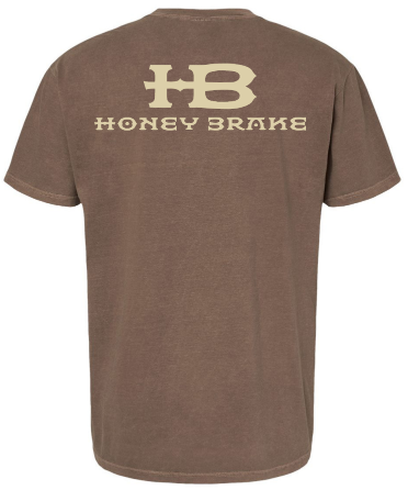 Honey Brake Logo SS Comfort Colors Tee Espresso